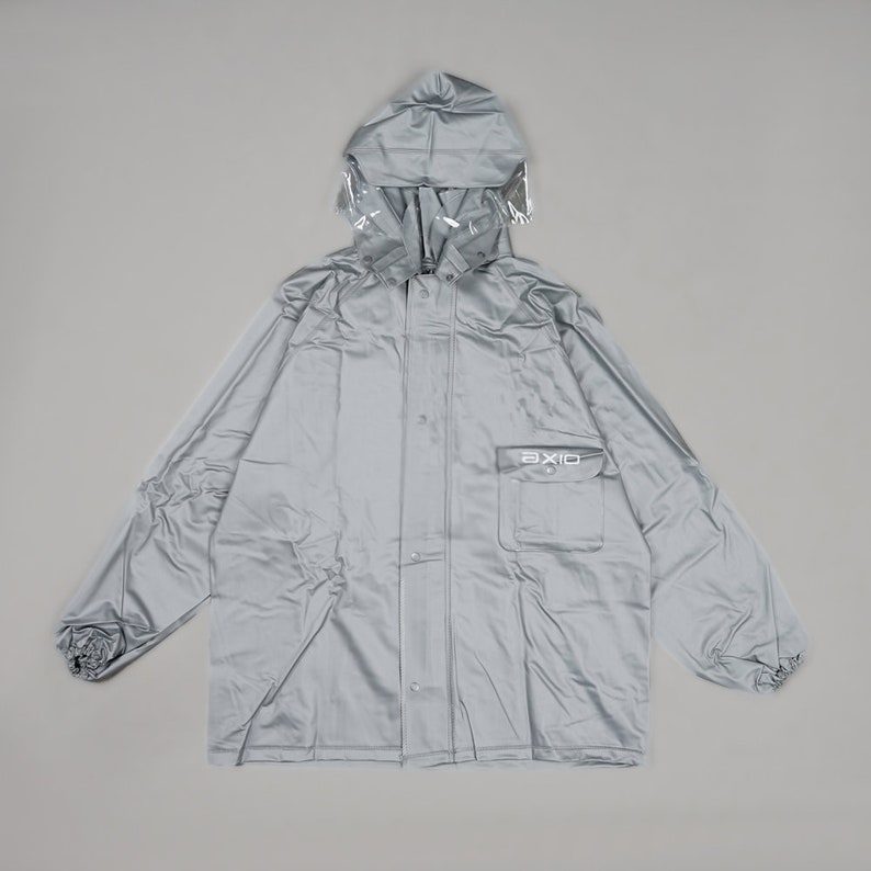 Raincoat Complete With Jacket and Trousers AXIO, Made of Rubber With Pressed Seams, Not Easy to ...