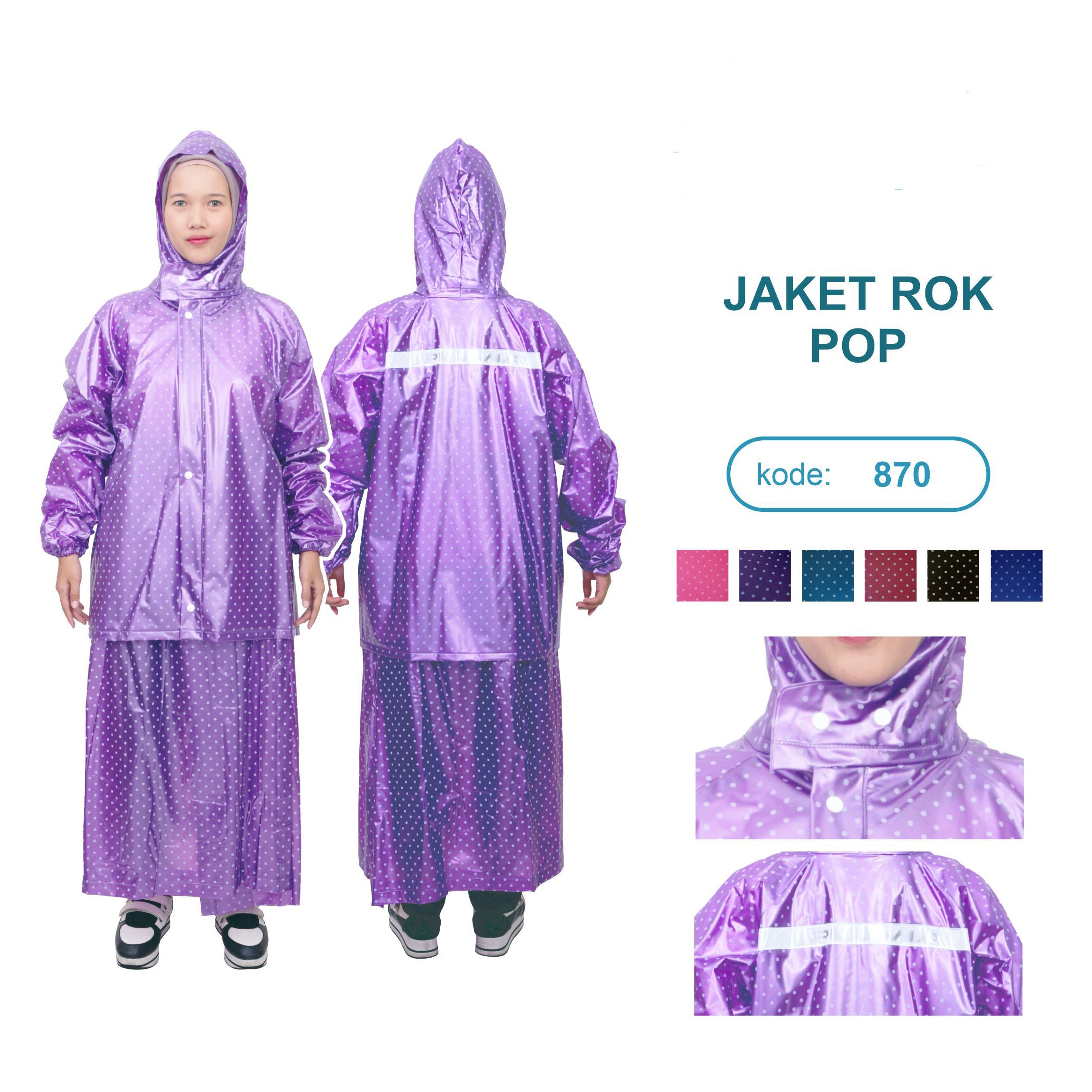Raincoat Jacket and Dress With Zipper,neck Strap,scothligth, and Hood ...