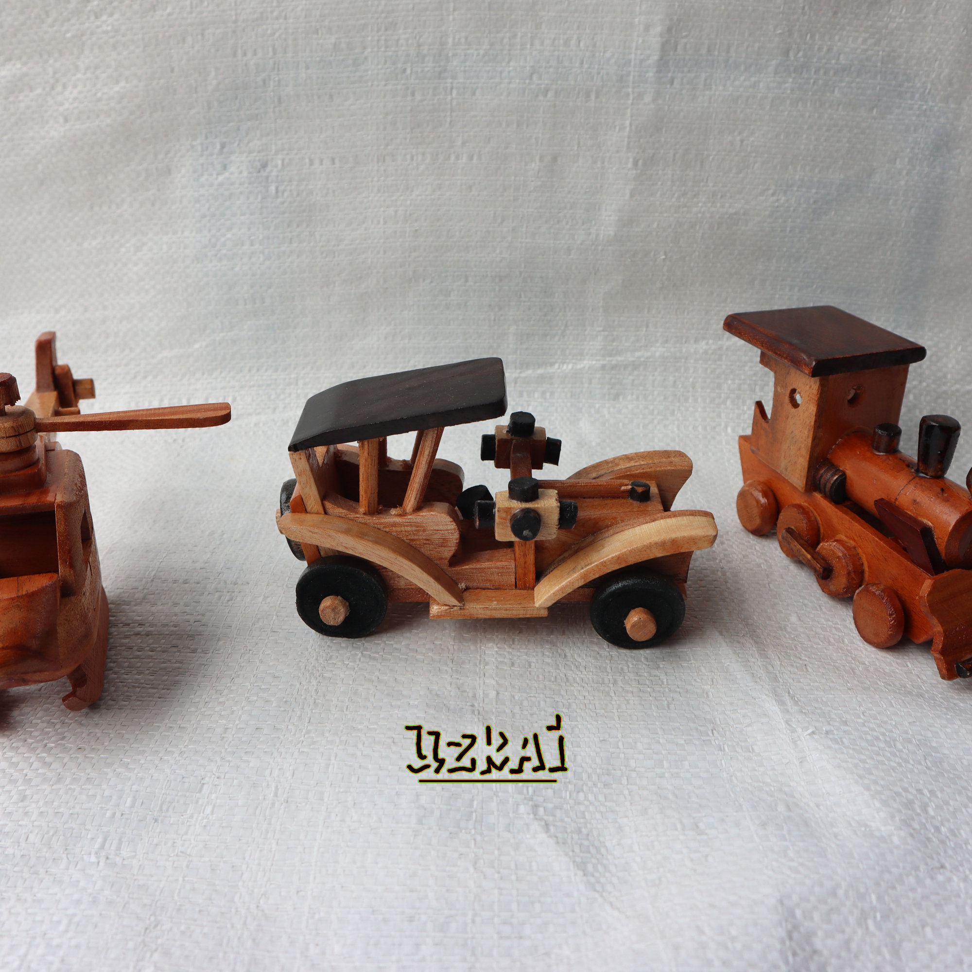 Vintage 19s Wooden Car Collection Miniature Handicraft Antique Old Cars ...