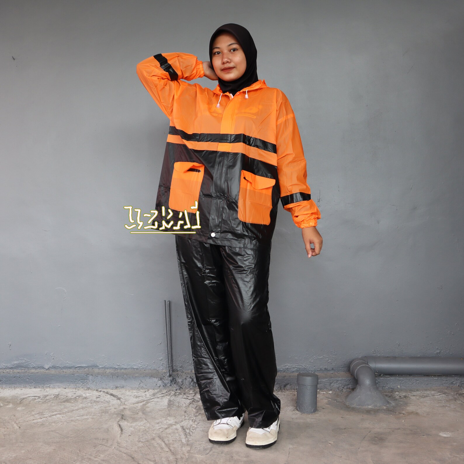 Raincoat Jacket and Pants With Zipper and Hood PVC Rainsuit - Etsy