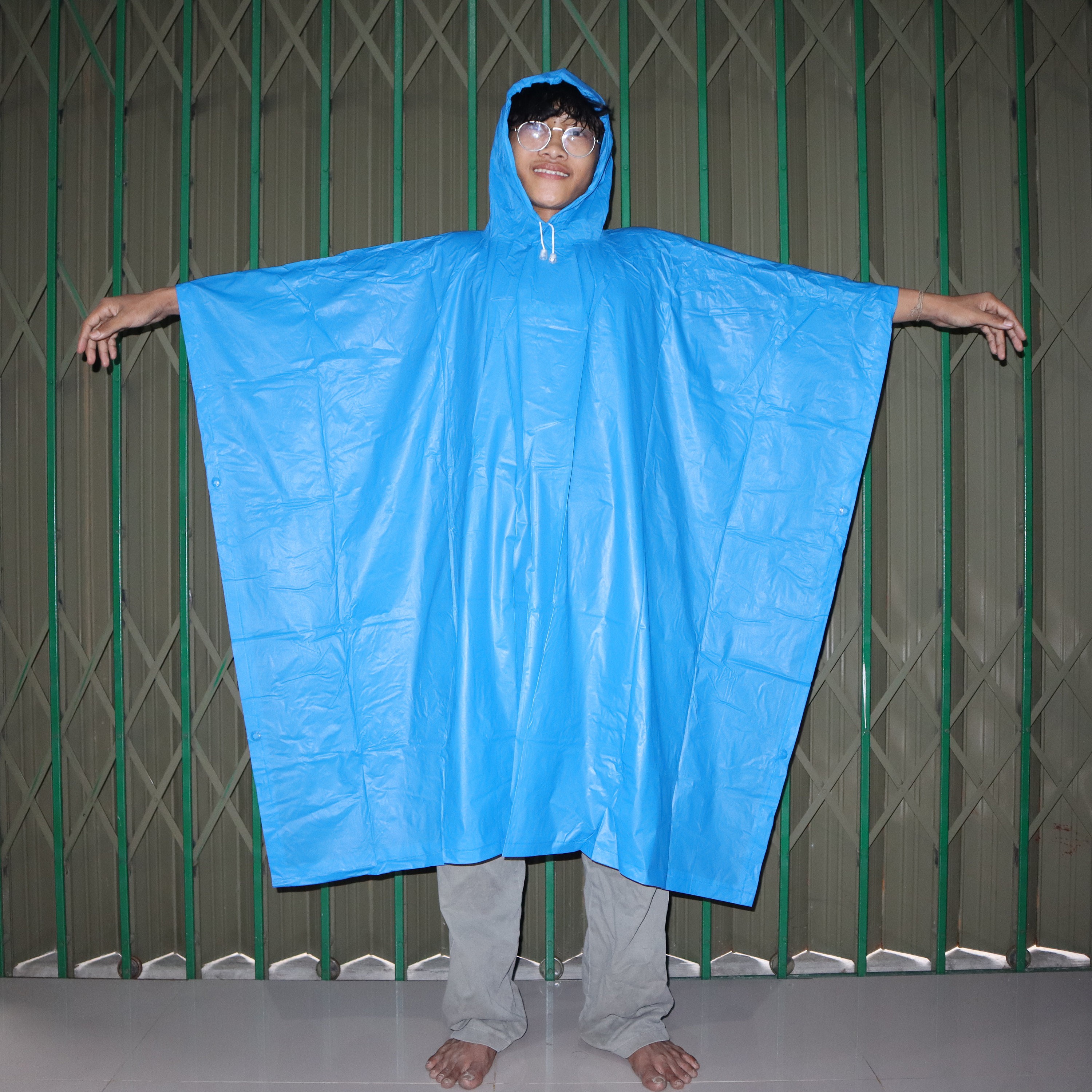 Raincoat Sleeve Poncho With Hood Attached High Quality PVC - Etsy