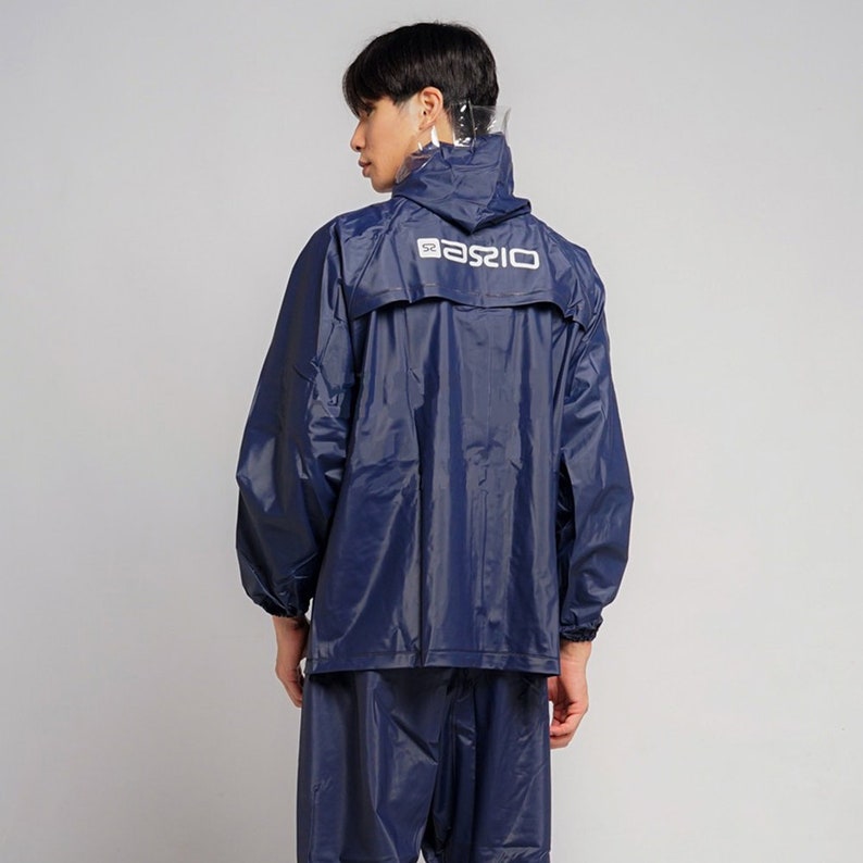 Raincoat Complete With Jacket and Trousers AXIO, Made of Rubber With Pressed Seams, Not Easy to ...