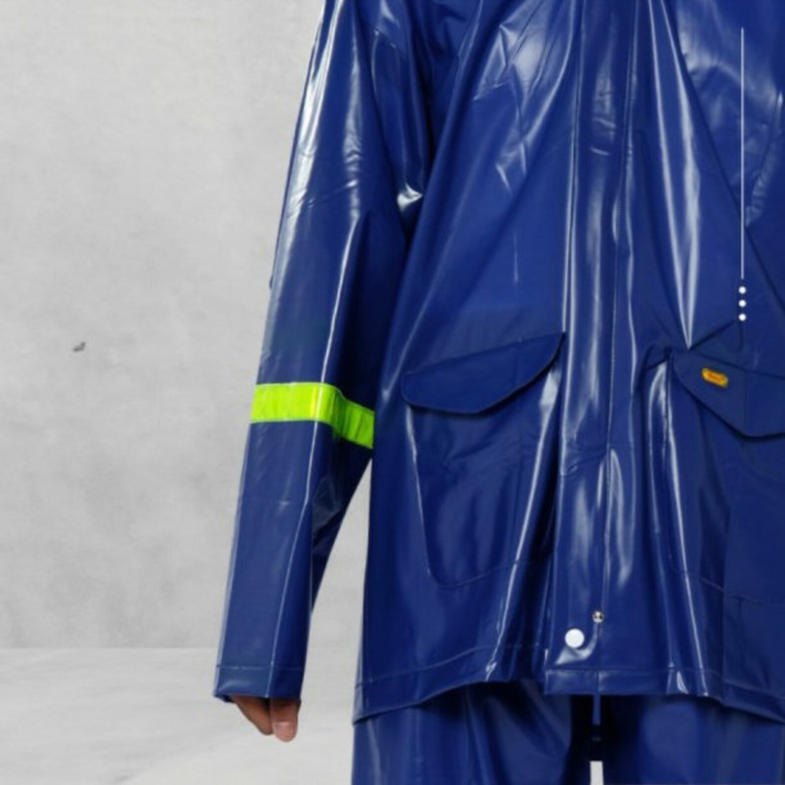 Raincoat Jacket and Pants With Zipper and Hood PVC Rainsuit Material ...