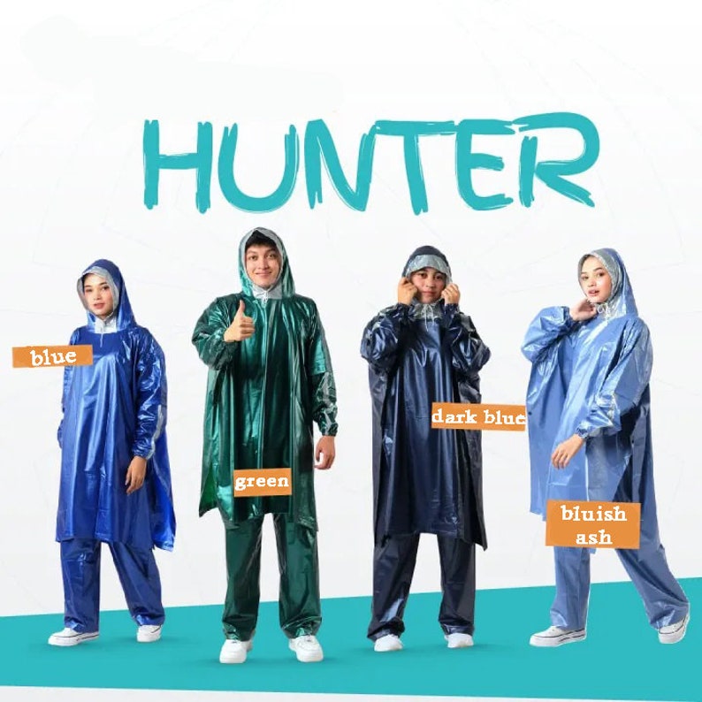 Raincoat Jacket and Pants Suits Minimalist Bat Poncho Rainsuit With ...