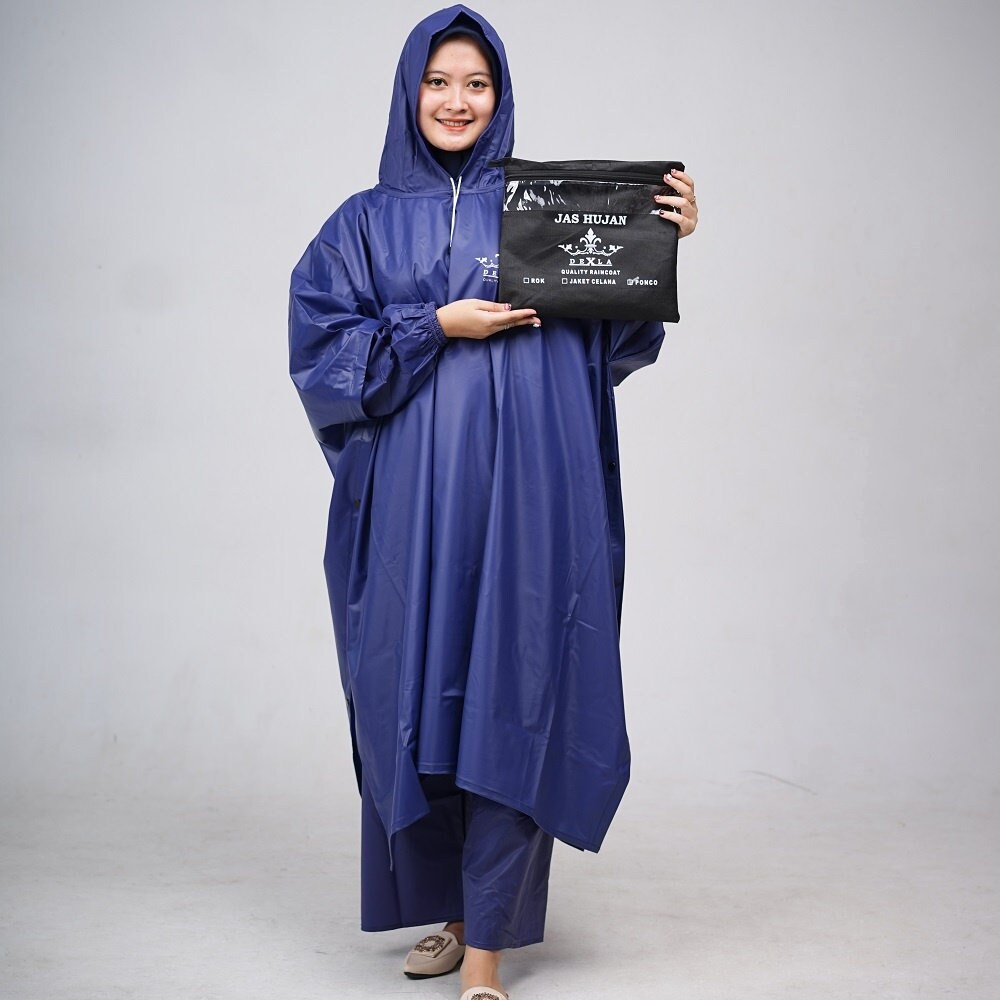 Poncho Raincoat Made From 0.25 Elastic Pvc Rubber - Etsy