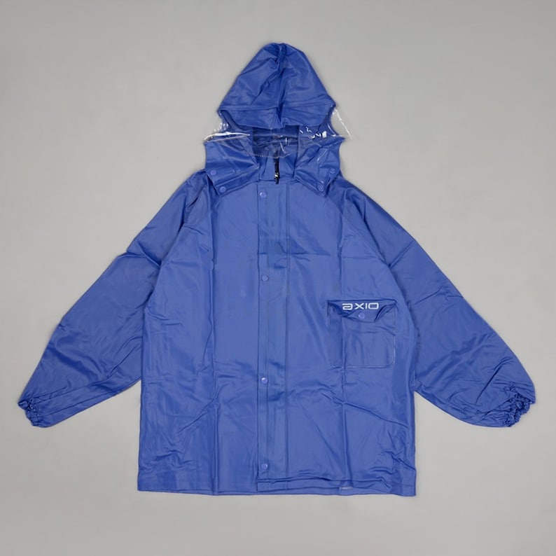 Raincoat Complete With Jacket and Trousers AXIO, Made of Rubber With Pressed Seams, Not Easy to ...