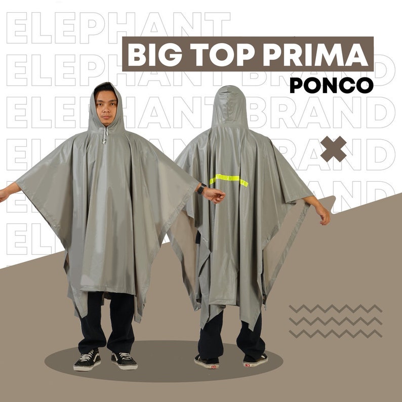 Raincoat Sleeve Poncho With Hood Attached High Quality PVC Material ...