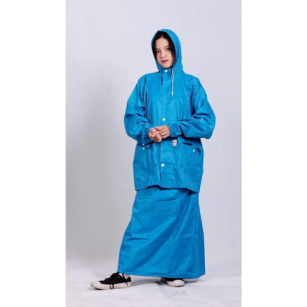 Raincoat Jacket and Dress With Zipper,neck Strap,scothligth, and Hood ...