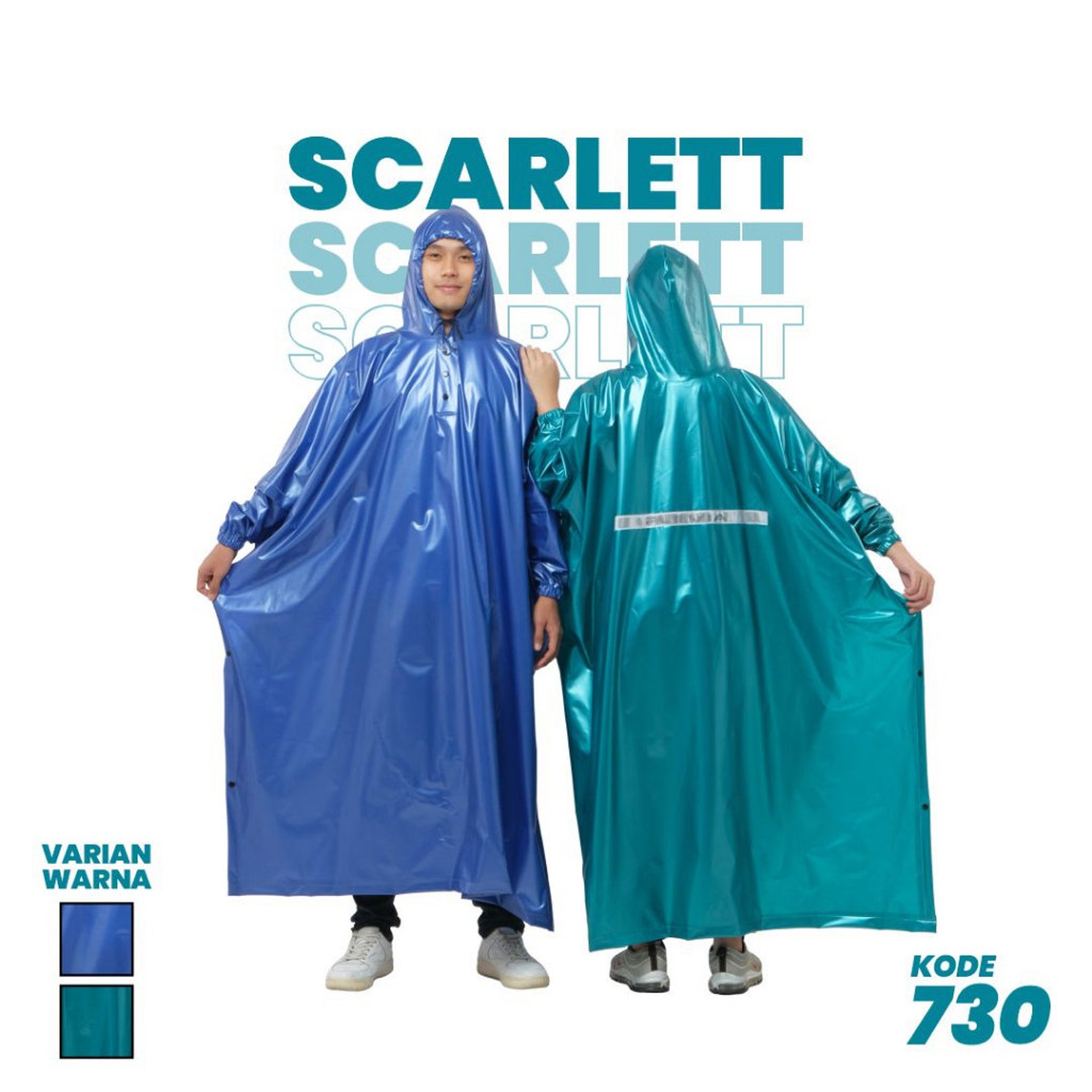 The Scarlett 730 Semi-rubber Poncho Raincoat Does Not Tear Easily and ...