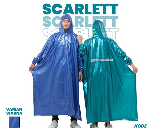 The Scarlett 730 Semi-rubber Poncho Raincoat Does Not Tear Easily and ...
