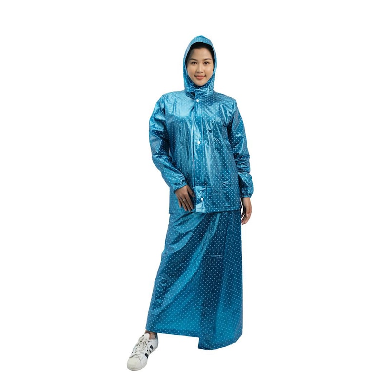 Raincoat Jacket and Dress With Zipper,neck Strap,scothligth, and Hood ...