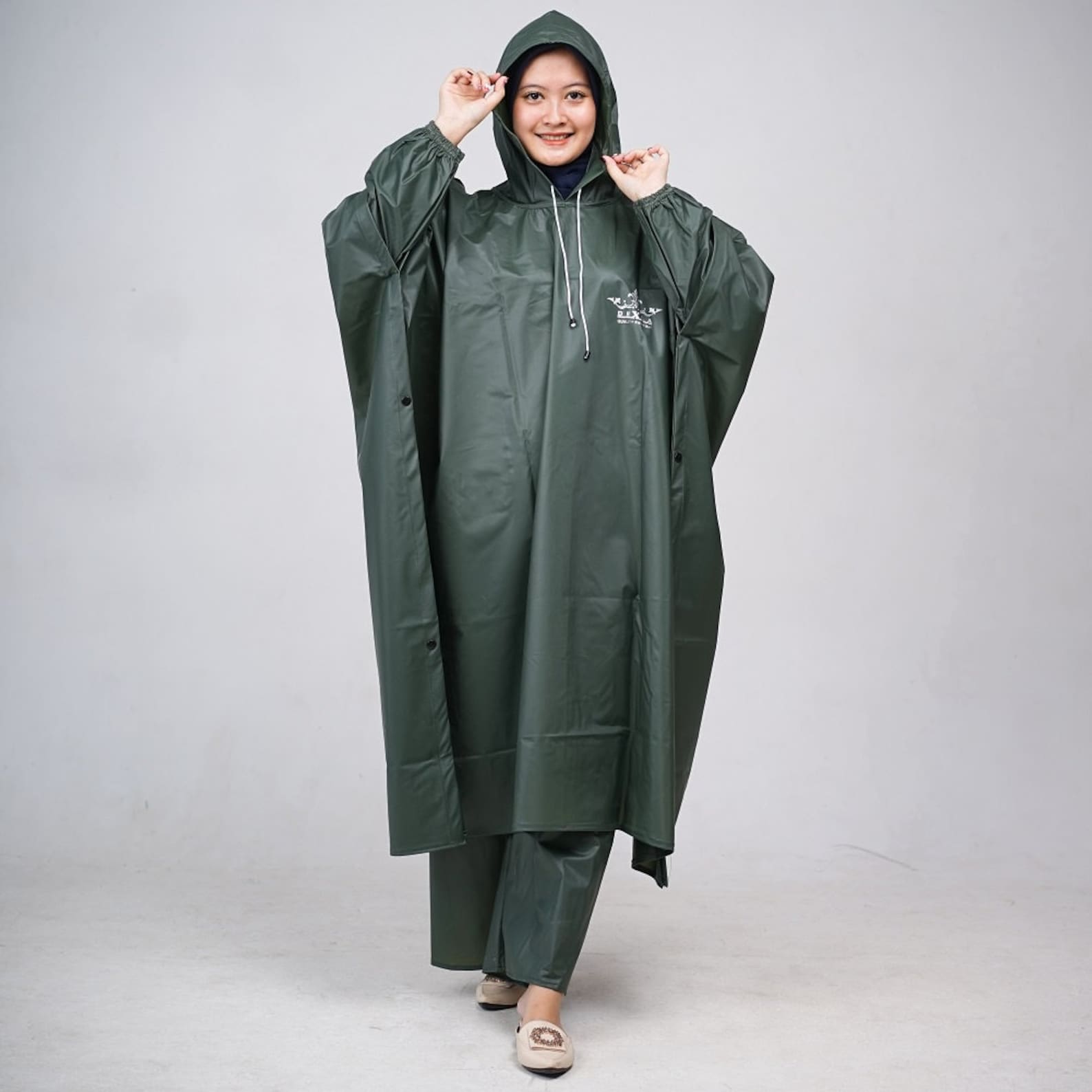 Poncho Raincoat Made From 0.25 Elastic Pvc Rubber - Etsy