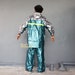 Raincoat Jacket and Pants With Zipper and Hood PVC Rainsuit Material ...