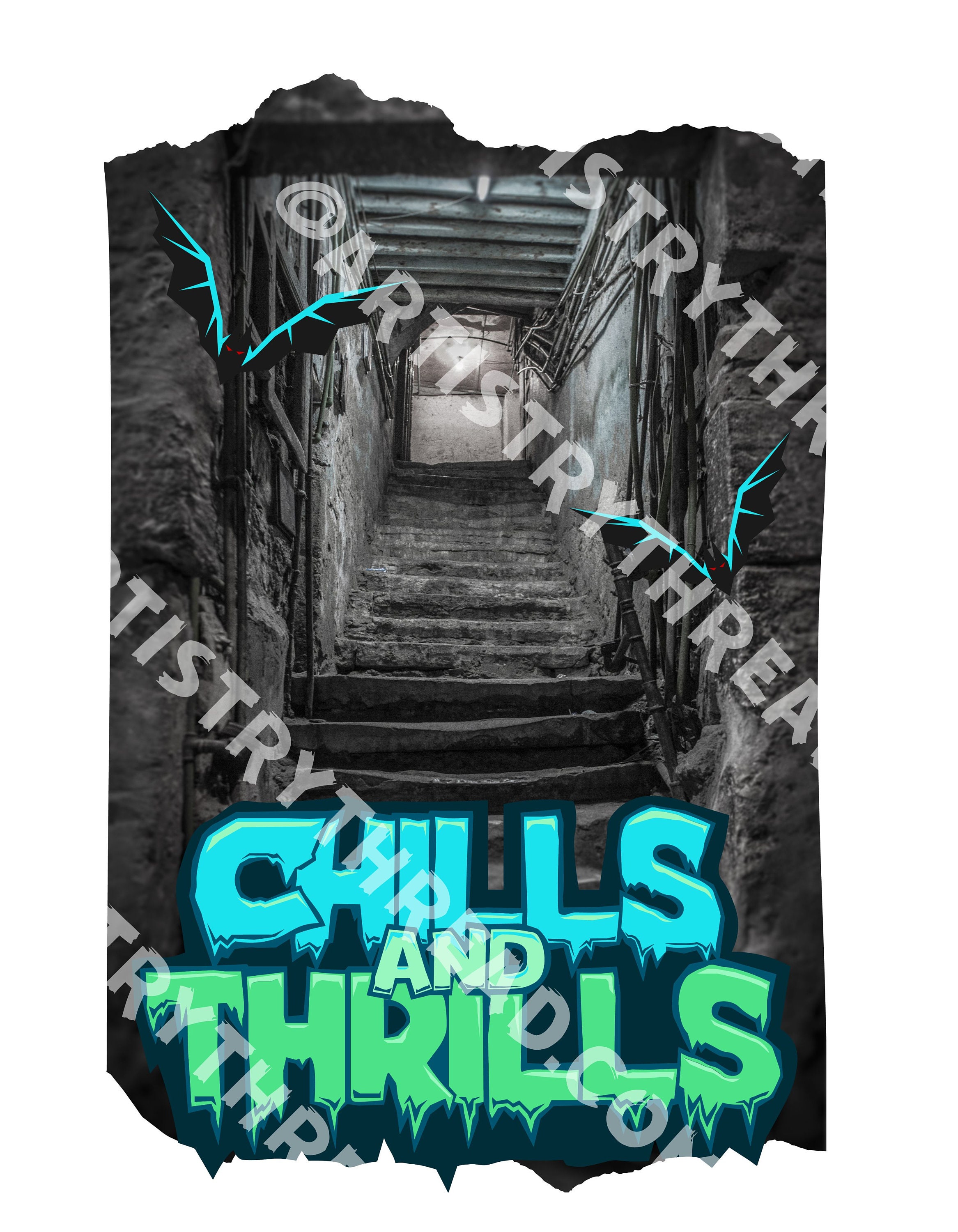 HORROR Basement Stairs PNG Sublimation Design Image / Scary / - Etsy