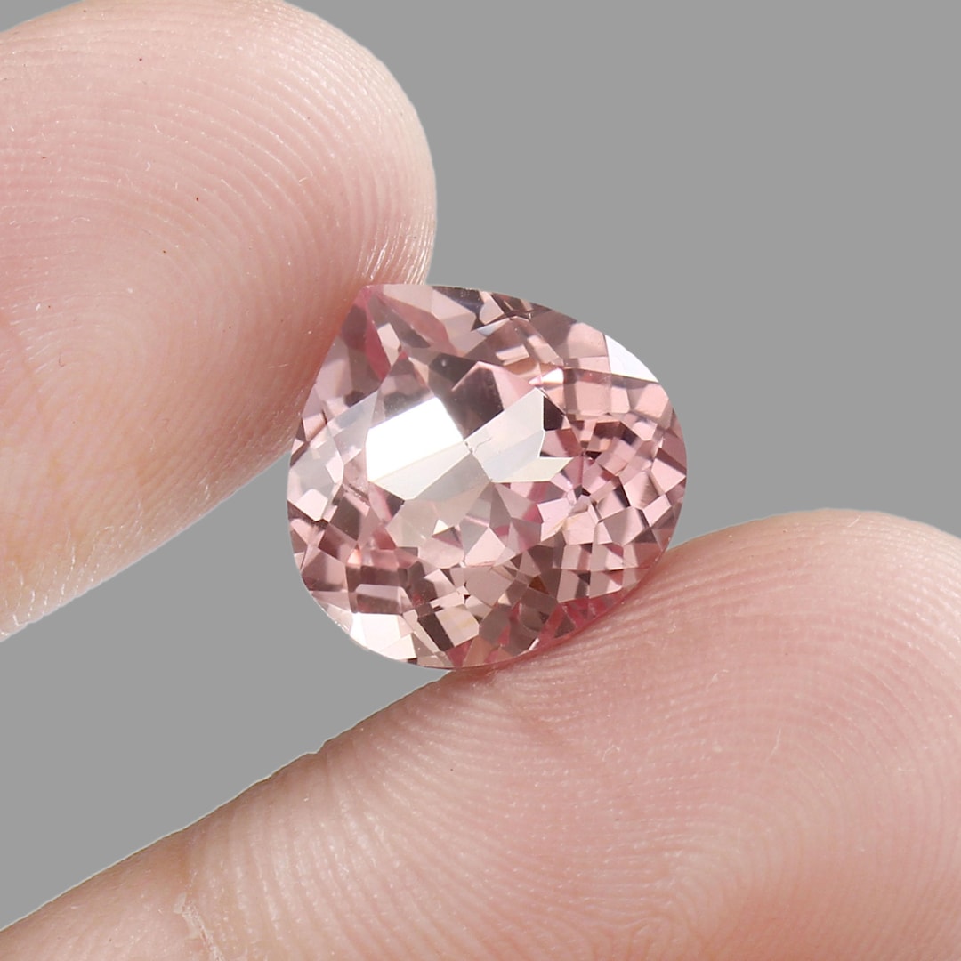 AAA Ceylon Padparadscha Sapphire Heart:12x12mm Gemstone - Etsy
