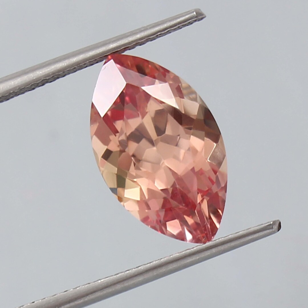 AAA 14x9 MM Top Quality Ceylon Bi Padparadscha Sapphire Loose Marquise ...