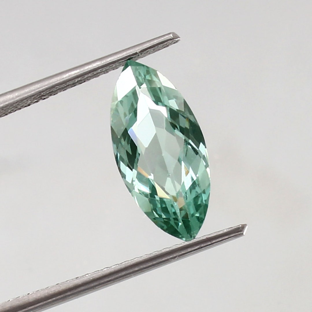 AAA 14x7 Mmtop Grade Ceylon Green Parti Sapphire Loose Marquise ...