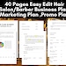 40 Pages Easy Edit Hair Salon/barber Business Plan, Barbershop ...