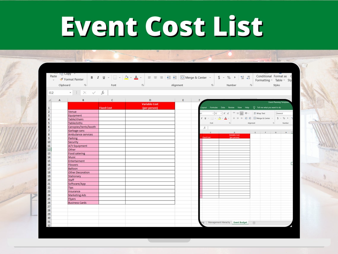 Event Planning Template , Event Mapping and Event Budget Planning in ...