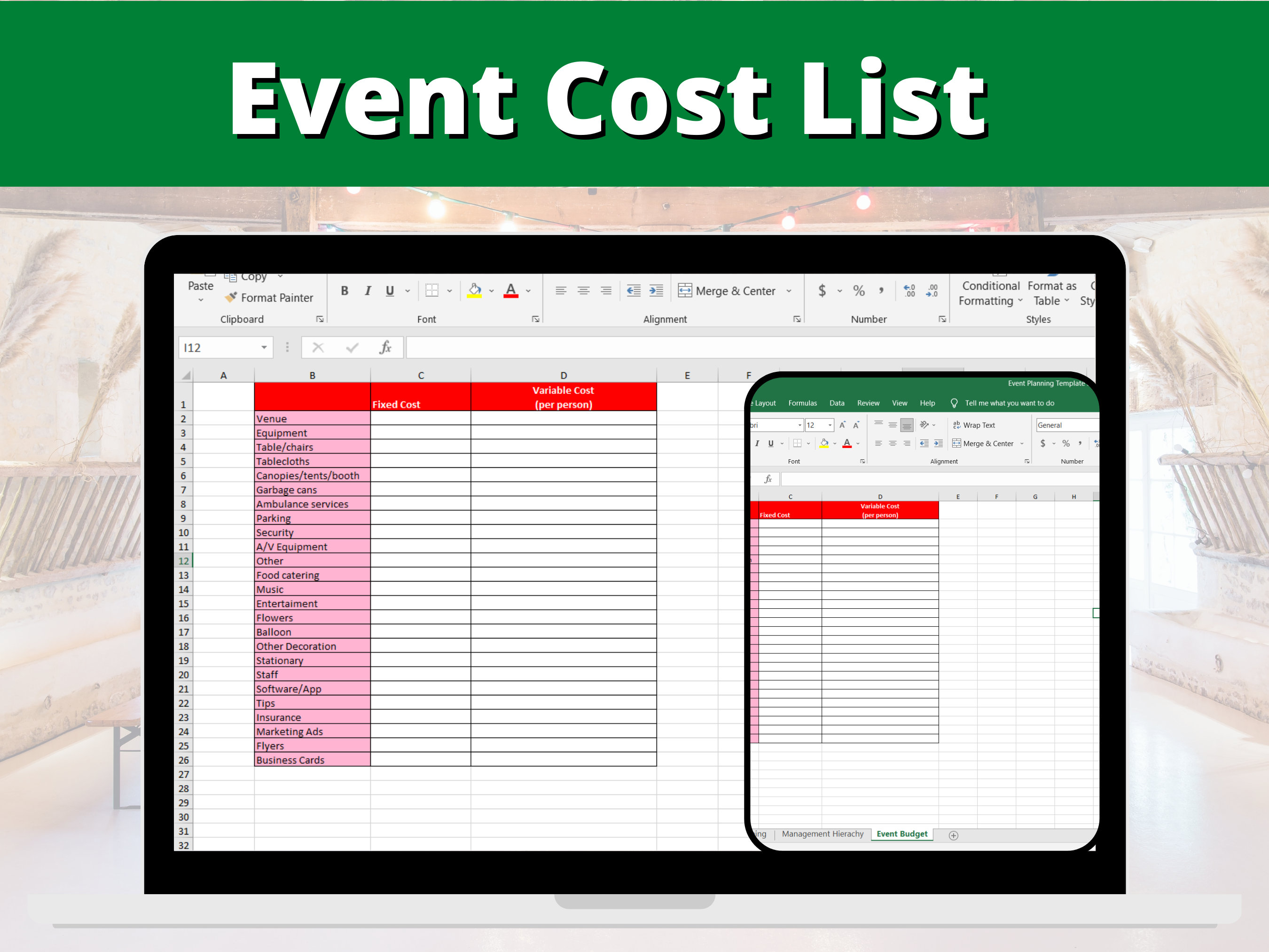 Event Planning Template , Event Mapping and Event Budget Planning in ...