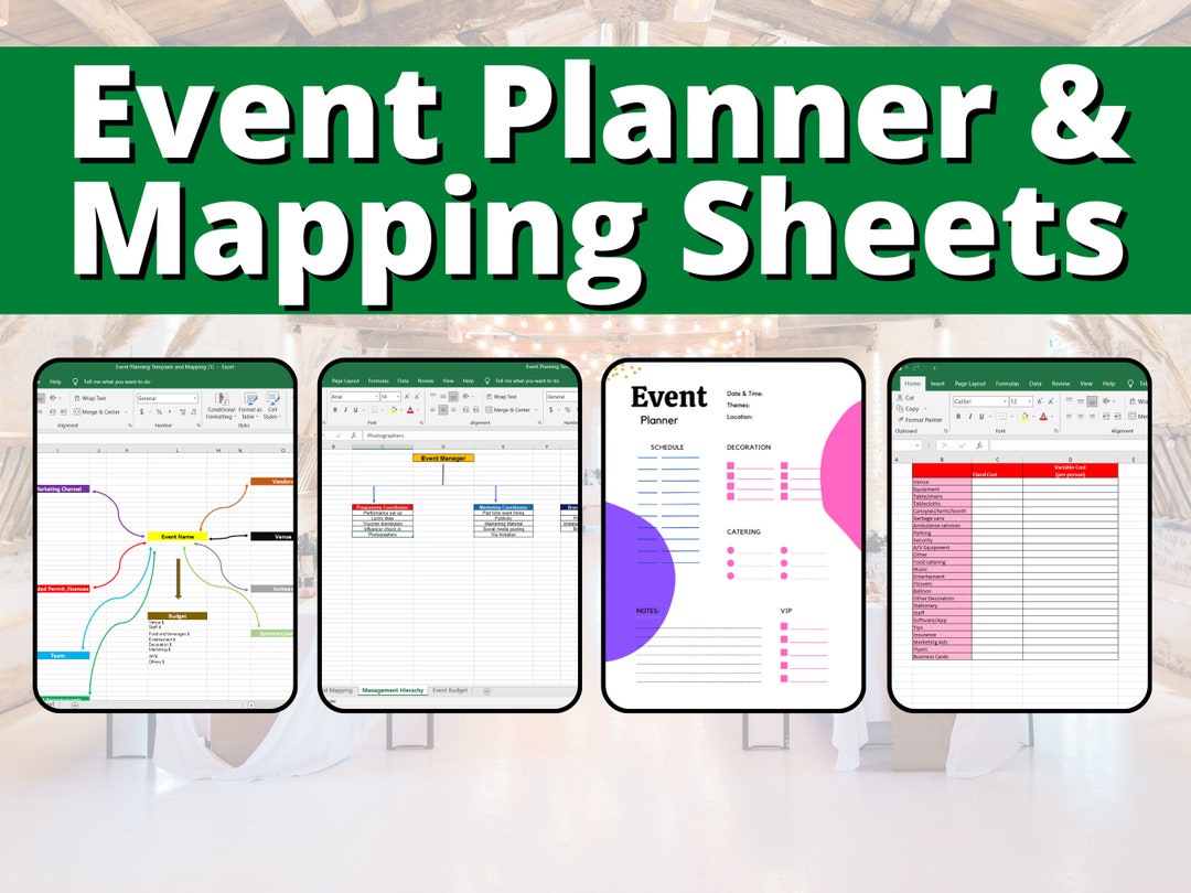 Event Planning Template , Event Mapping and Event Budget Planning in ...