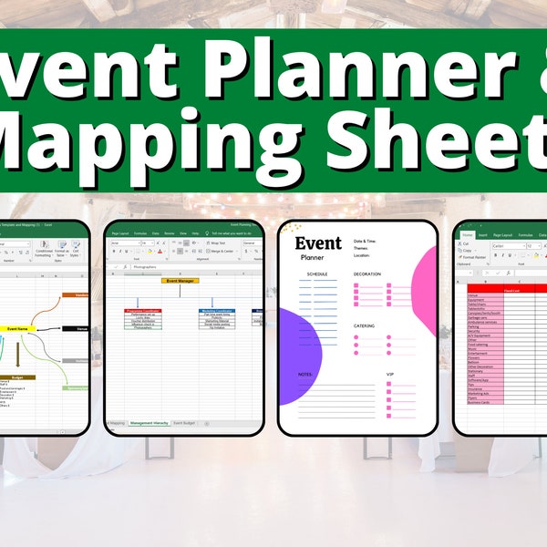 Event Budget Template Excel - Etsy