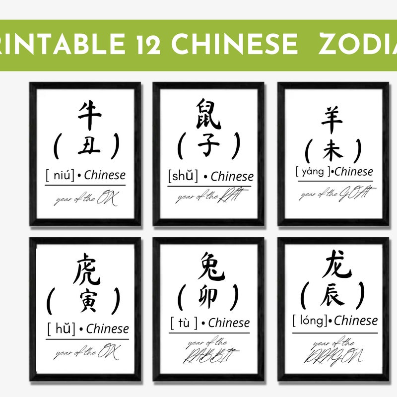 Chinese Zodiac Art - Etsy