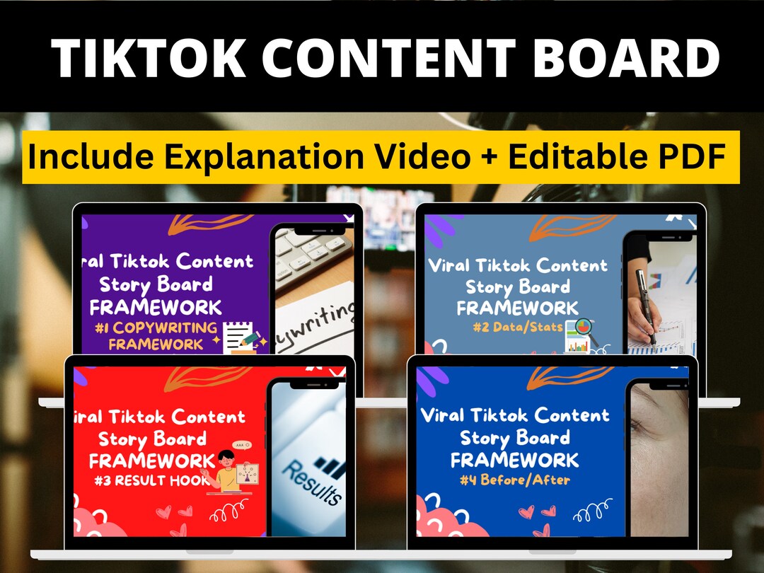 Tiktok Social Media Viral Content Story Board & Framework Template L ...