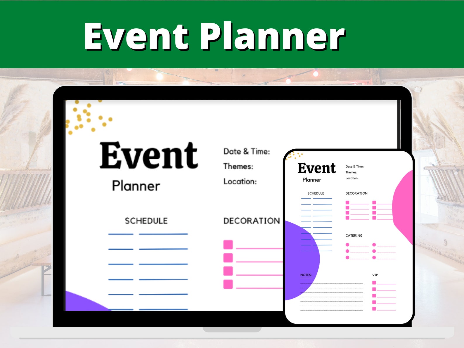 Event Planning Template , Event Mapping and Event Budget Planning in ...