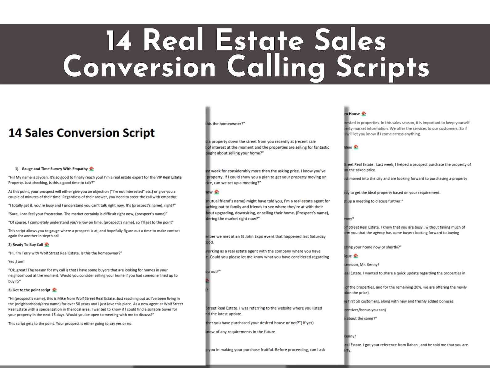 Powerful 14 Real Estate Cold Calling Scripts L Powerful Sales Property ...