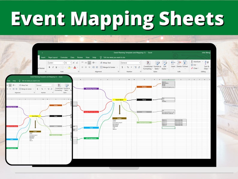 Event Planning Template , Event Mapping and Event Budget Planning in ...