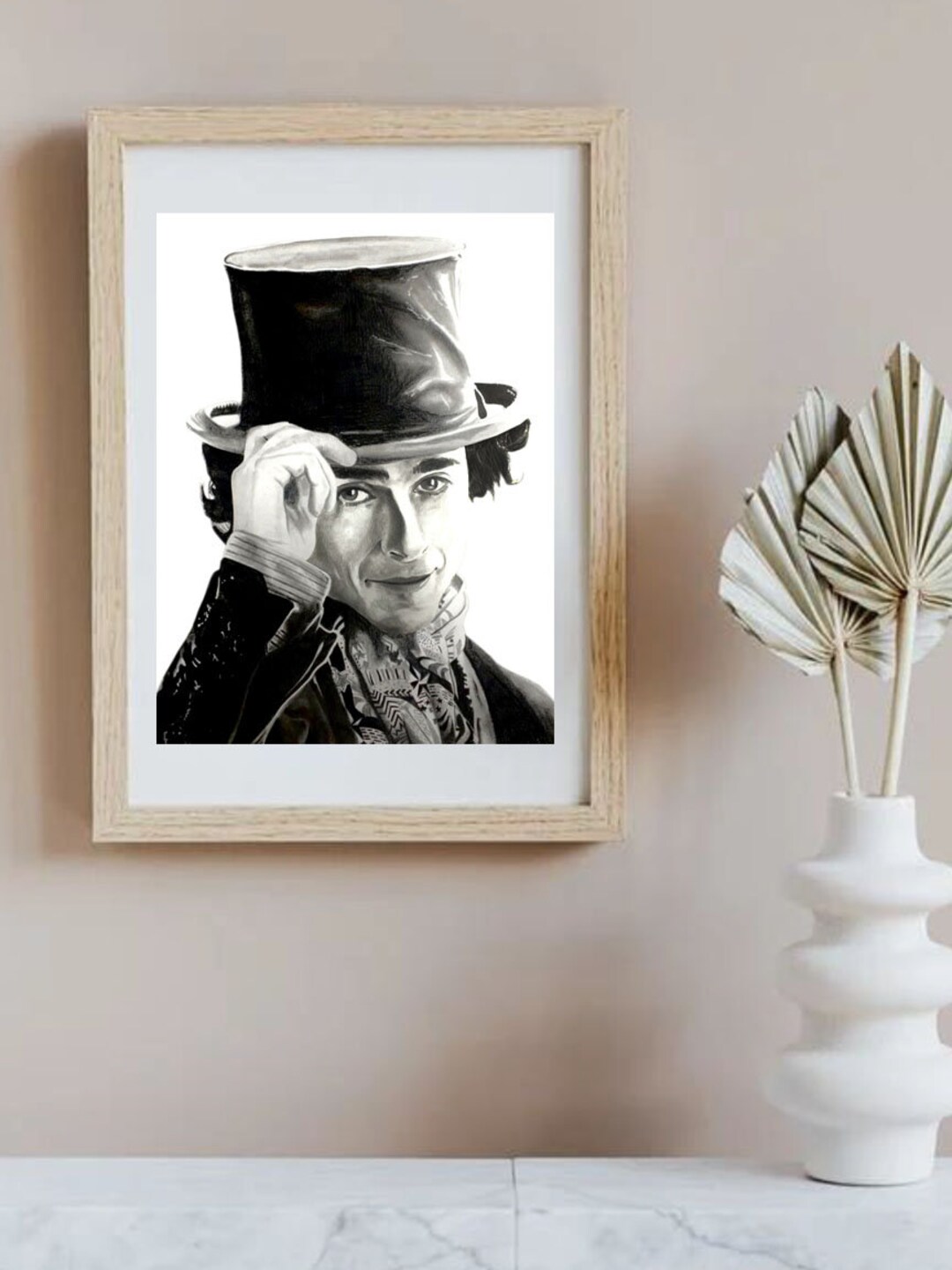 Limited Print Taken From My Original Graphite Drawing of Willy Wonka - Etsy