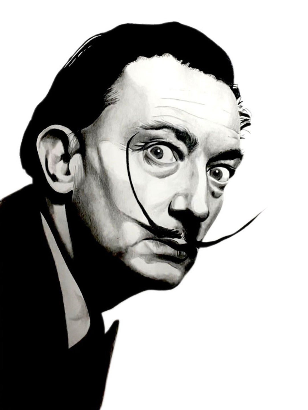 A3 Printed Drawing of Salvador Dali - Etsy