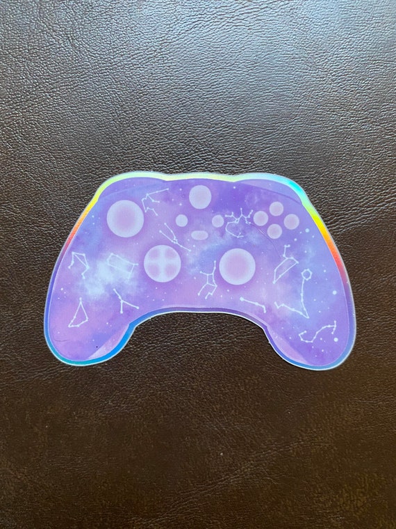 Pastel Galaxy Game Controller Sticker | Etsy