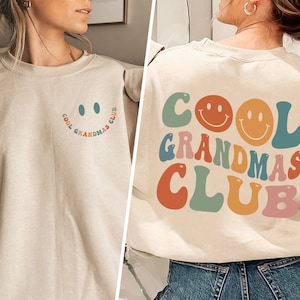 Cool Grandmas Club Sweatshirt, Grandma Gift, Gift for Grandma, Promoted ...