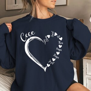 Custom Cece Heart Sweatshirt, Cece Shirt, Cece Heart With Kidnames ...