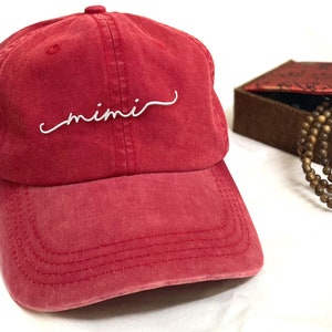 Gigi Hat| Custom Embroidered Mom Hat| Gift for Mom| Gigi Mimi Mama Nana ...