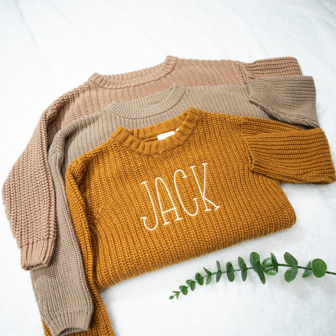 Personalized Sweaters for Adorable Babies and Toddlers, Embroidered ...