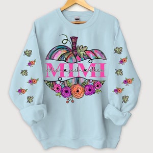 Personalized Mimi Pumpkin Sweater for Halloween, Mimi Sweater With Name ...