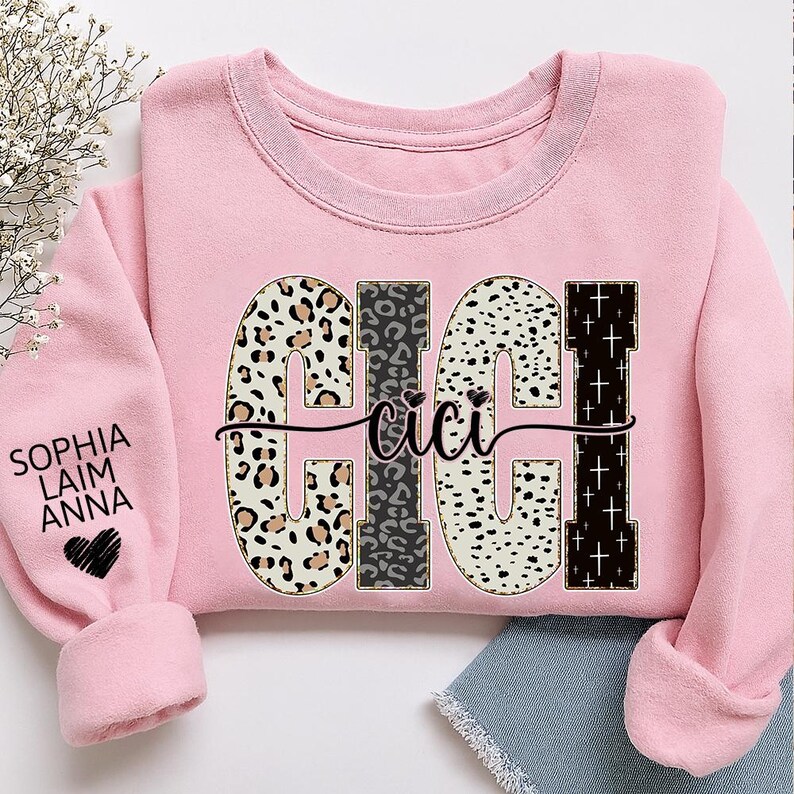 Custom Cici Sweatshirt, Personalized Christian Grandma Gift, Faith ...