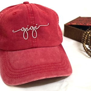 Gigi Hat| Custom Embroidered Mom Hat| Gift for Mom| Gigi Mimi Mama Nana ...