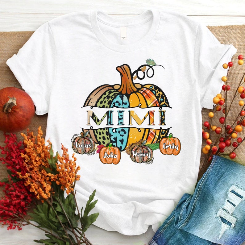 Personalized Mimi Pumpkin Shirt Custom Nickname Mimi Shirt - Etsy