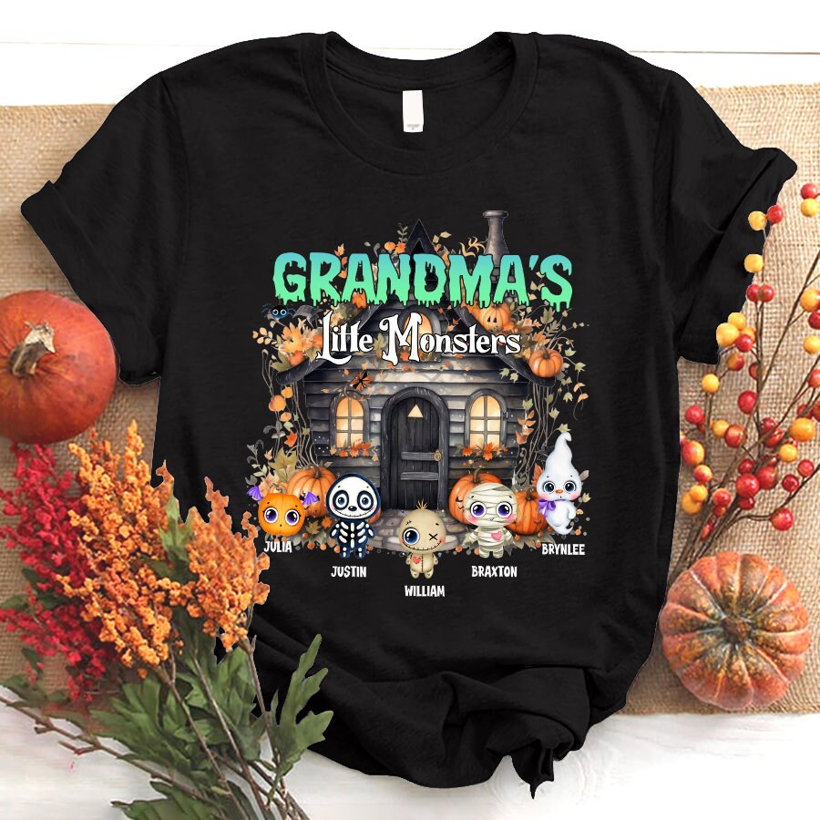Personalized Grandma's Little Monsters Shirt, Custom Nana's Little ...