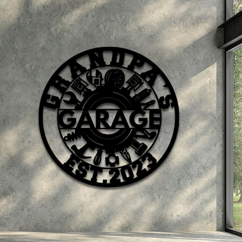 Personalized Metal Garage Sign Custom Garage Sign for - Etsy
