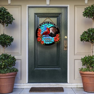 Personalized Photo Memorial Door Sign, I'm Always With You Door Hanger ...