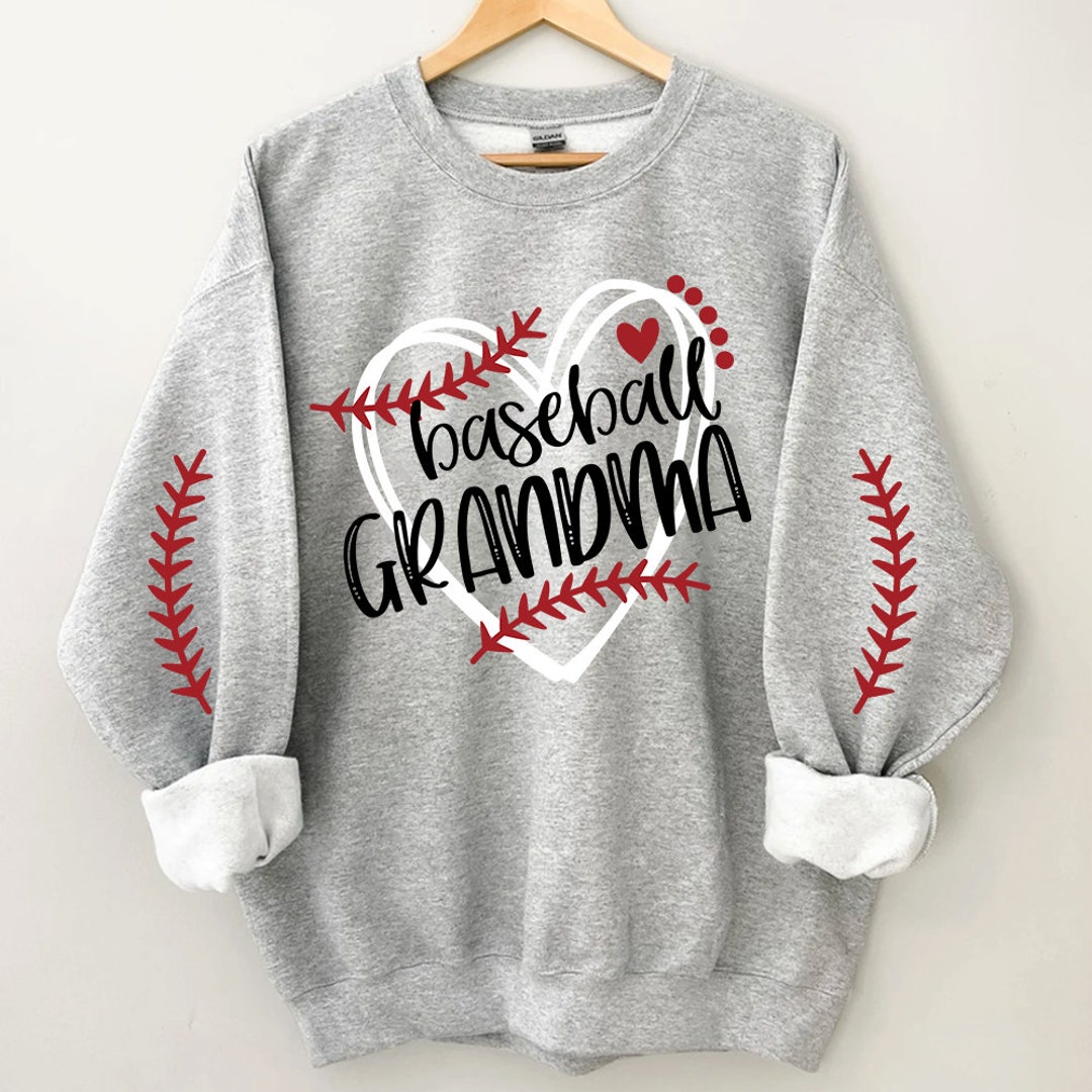 Custom Baseball Grandma Sweatshirt, Baseball Nana Sweatshirt, Baseball ...
