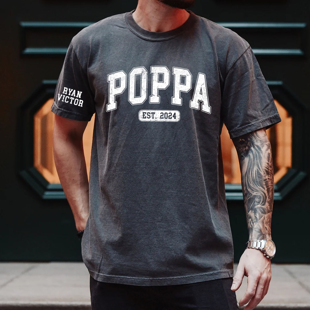 Chemise poppa personnalisée, chemise poppa personnalisée, t-shirt poppa ...