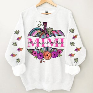 Personalized Mimi Pumpkin Sweater for Halloween, Mimi Sweater With Name ...