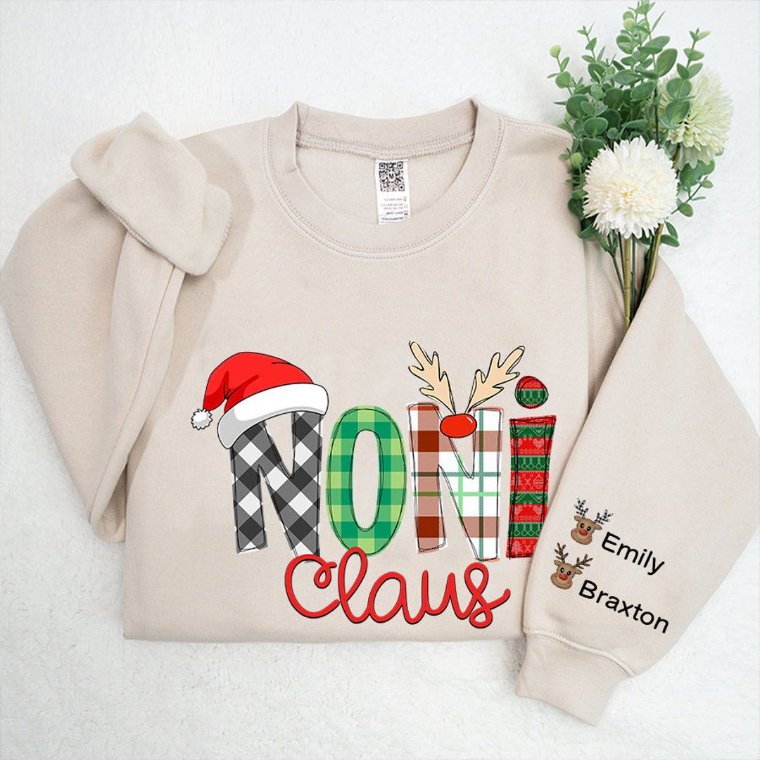 Custom Noni Claus Sweatshirt, Christmas Noni Claus Sweatshirt, Xmas ...