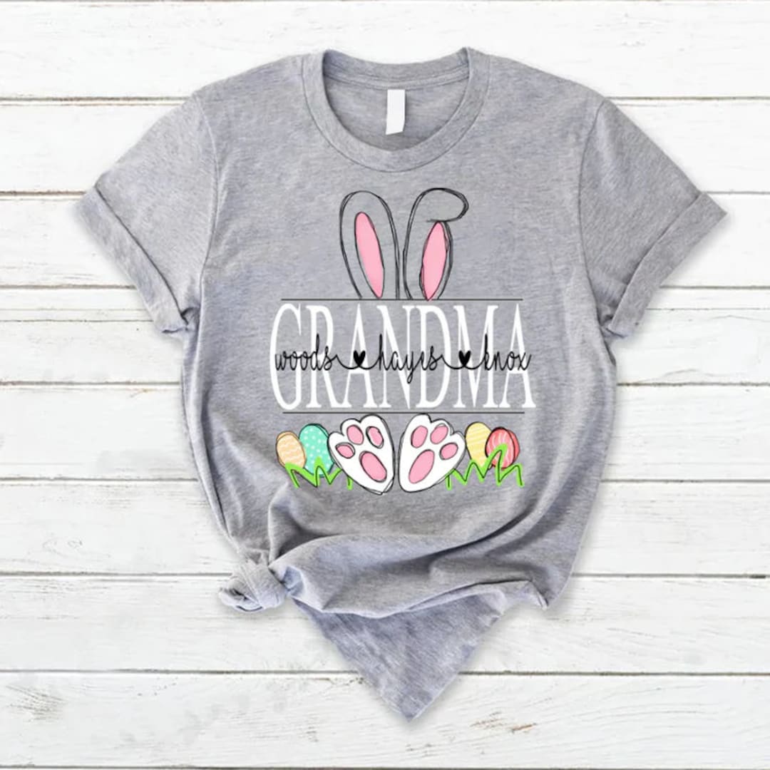 Personalized Easter Grandma Shirt, Bunny Nana Shirt, Easter Bunny Mimi ...